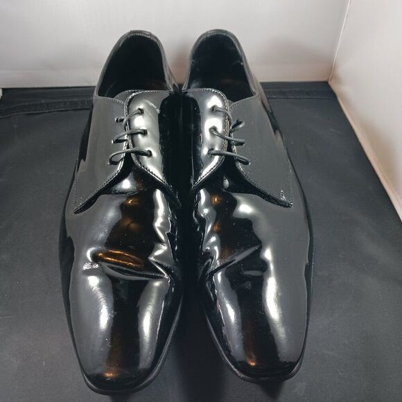 Hugo Boss | Shoes | Boss Patent Leather Black Mens Dress Pointed Shoes ...
